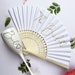 Personalised White Black Champagne Ballon Flutes and Matching Fans Set ...