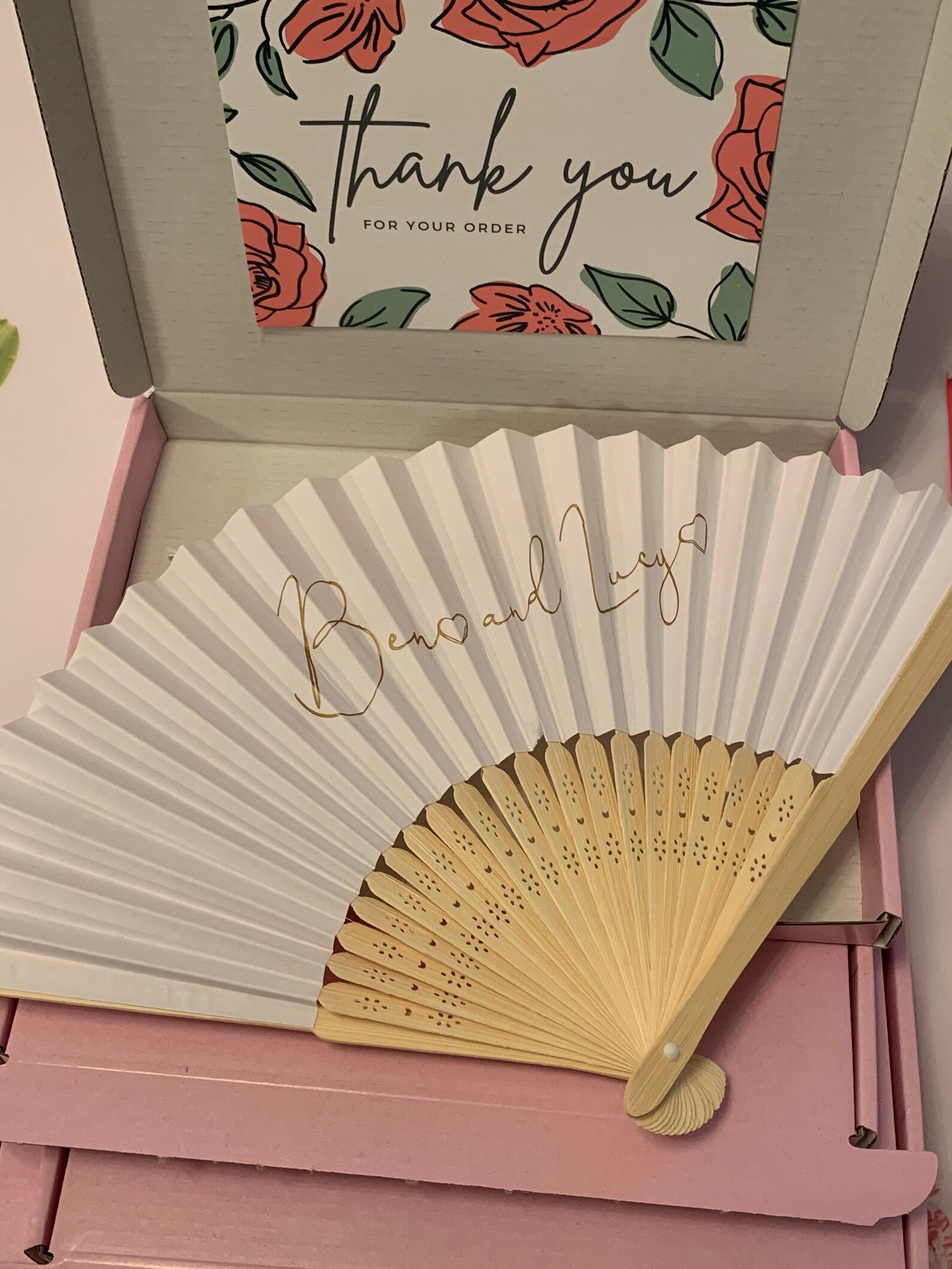 Personalized Paper Hand Fan: Wedding, Hen Party, Birthday Gift - Etsy UK