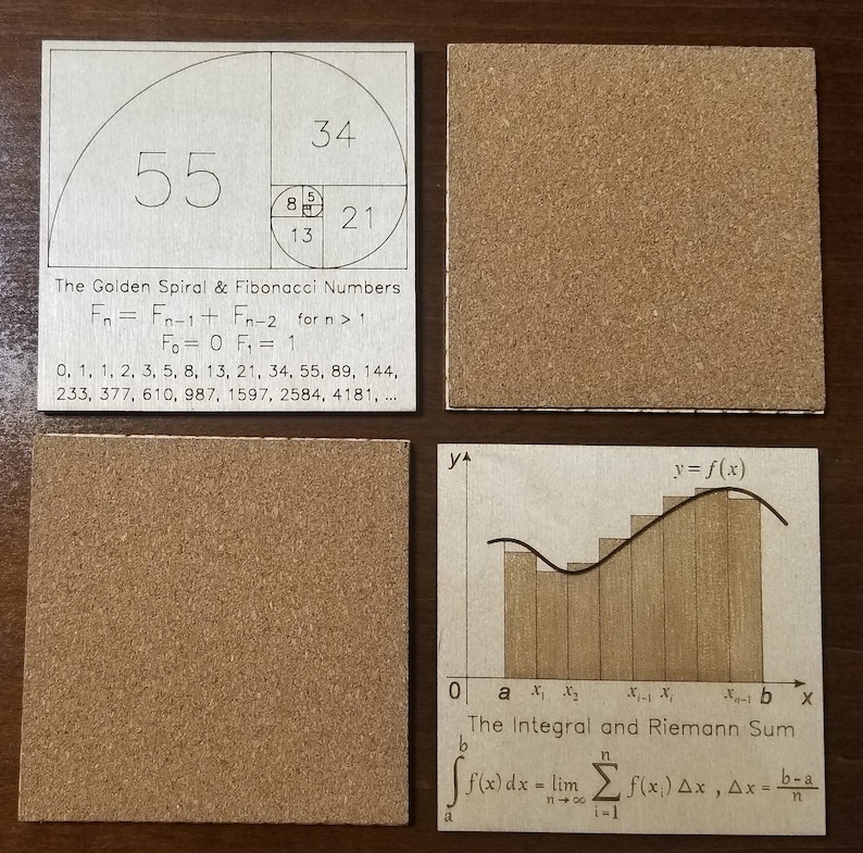 Math Concepts Coasters - Etsy
