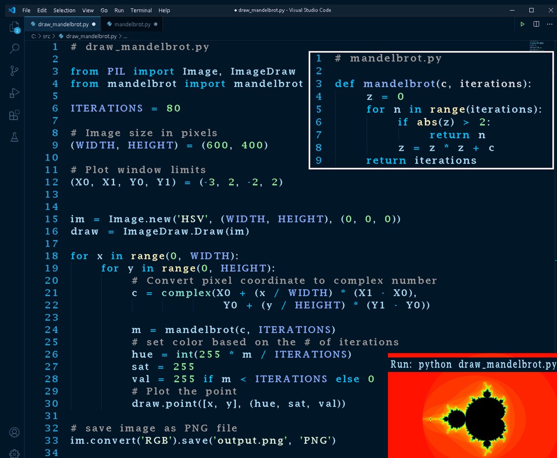 Mandelbrot Set Fractal Blanket With Python Code - Etsy UK