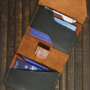 Simple and Practical Card Holder, Handmade Genuine Leather Wallet ...