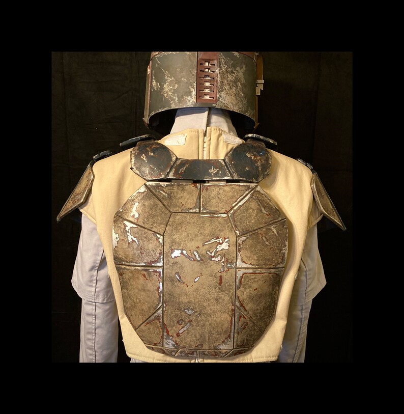Mandalorian Armor. Battle Worn Cuirass, Back, Neck, Collars & Shoulders ...