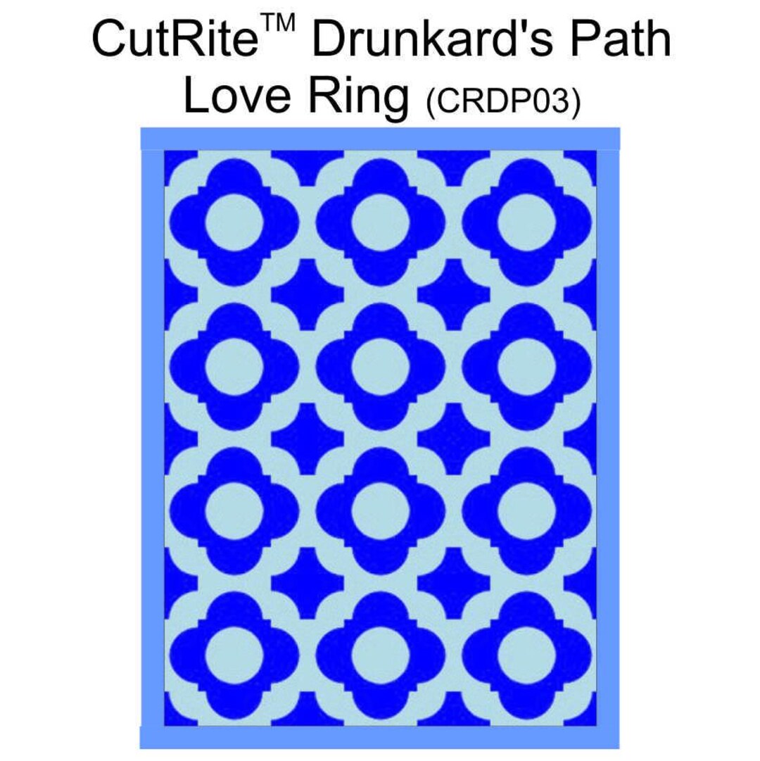 Cutrite Slit 'N Sew Drunkard's Path Love Ring Quilt Pattern (CRDP03) - Etsy