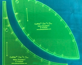 Cutrite Slit 'N Sew Double Wedding Ring Template Set - Etsy