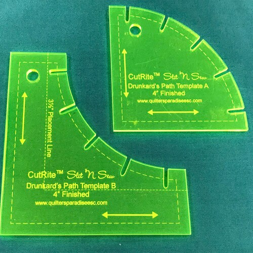 Cutrite Slit 'N Sew Double Wedding Ring Template Set - Etsy