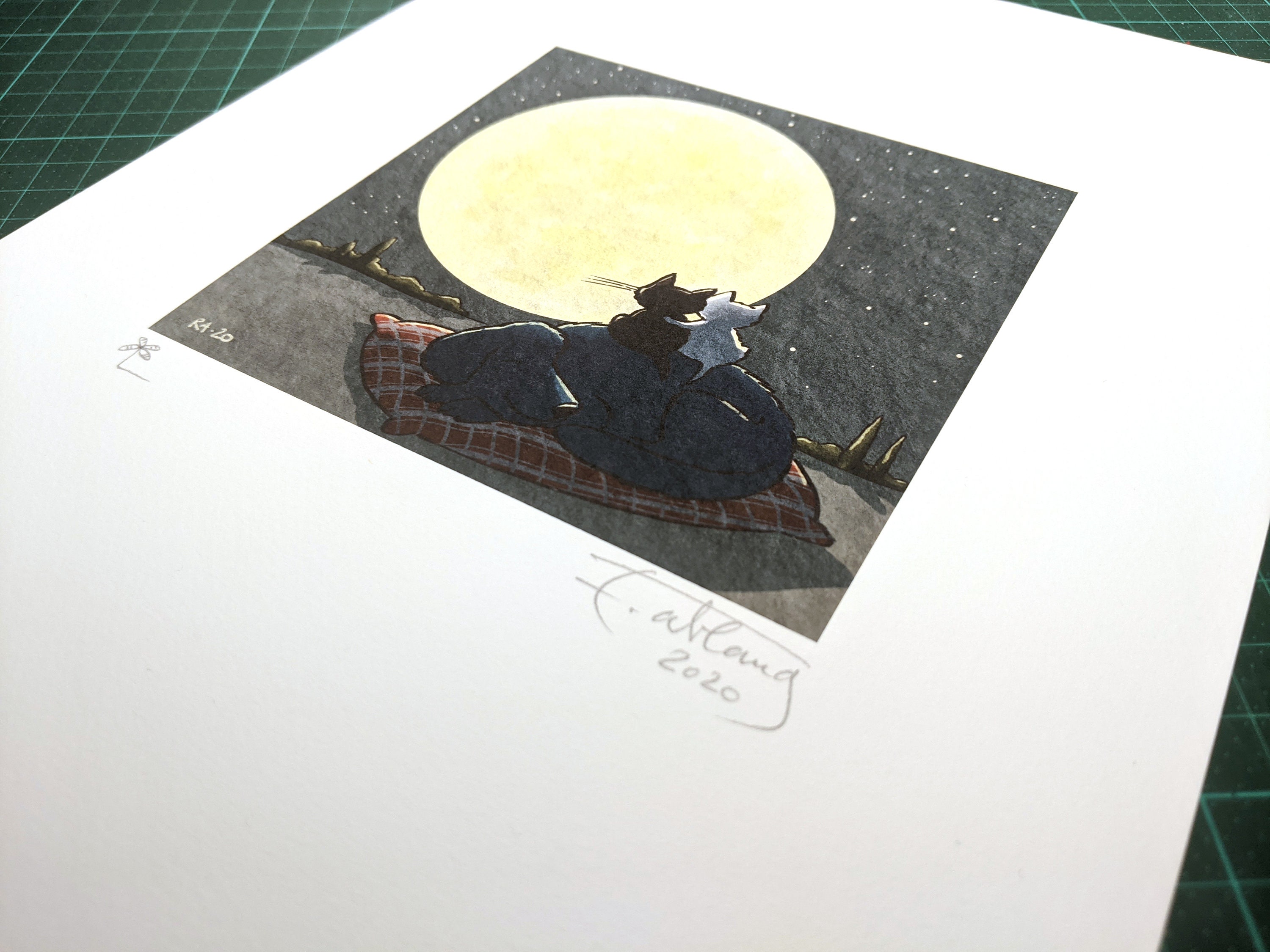 Cat Couch - Katze Couch Illustrated by Friederike Ablang. Printed and ...