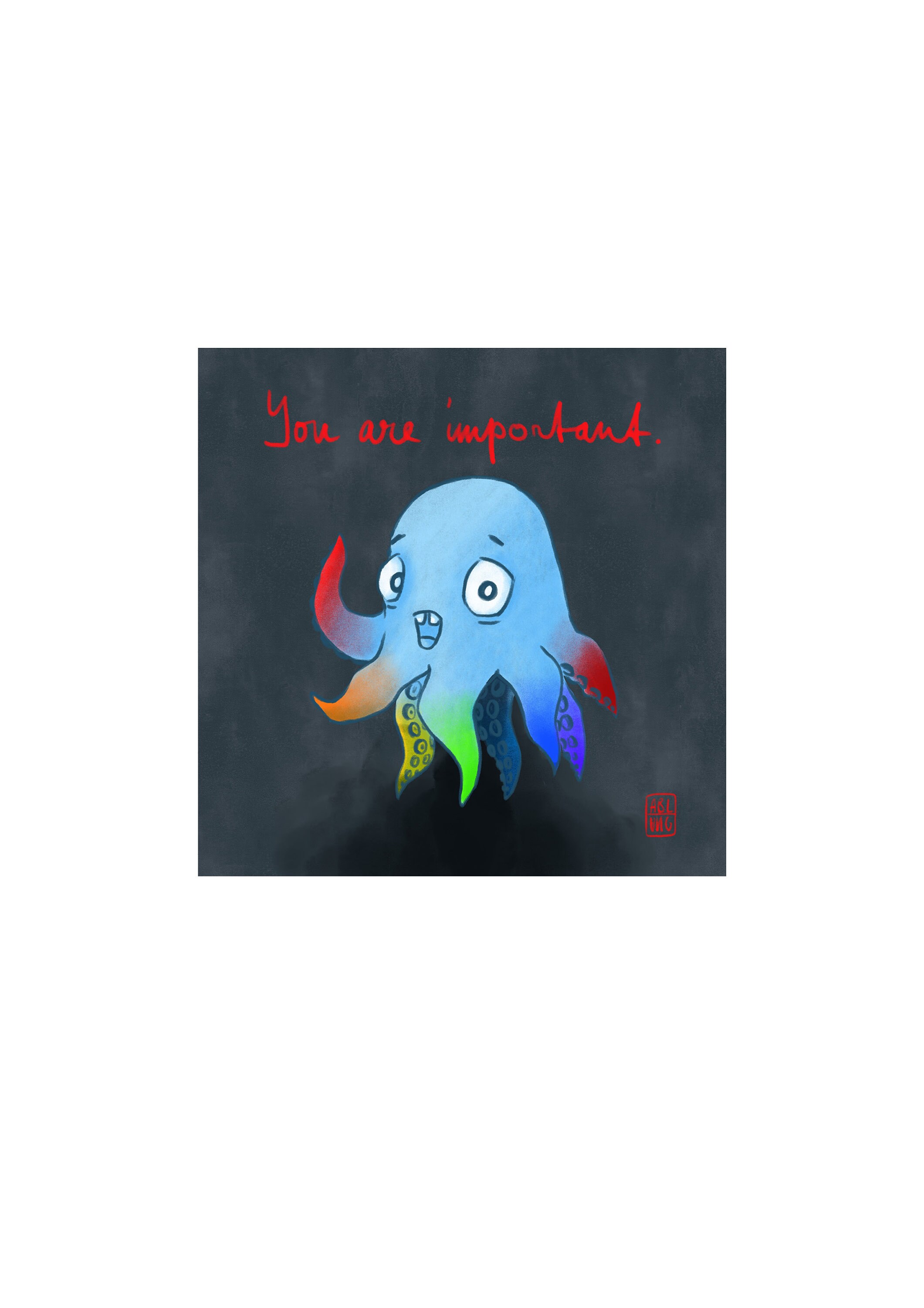 Octo. Illustrated by Friederike Ablang. Printed and Signed. 12 X 12cm ...