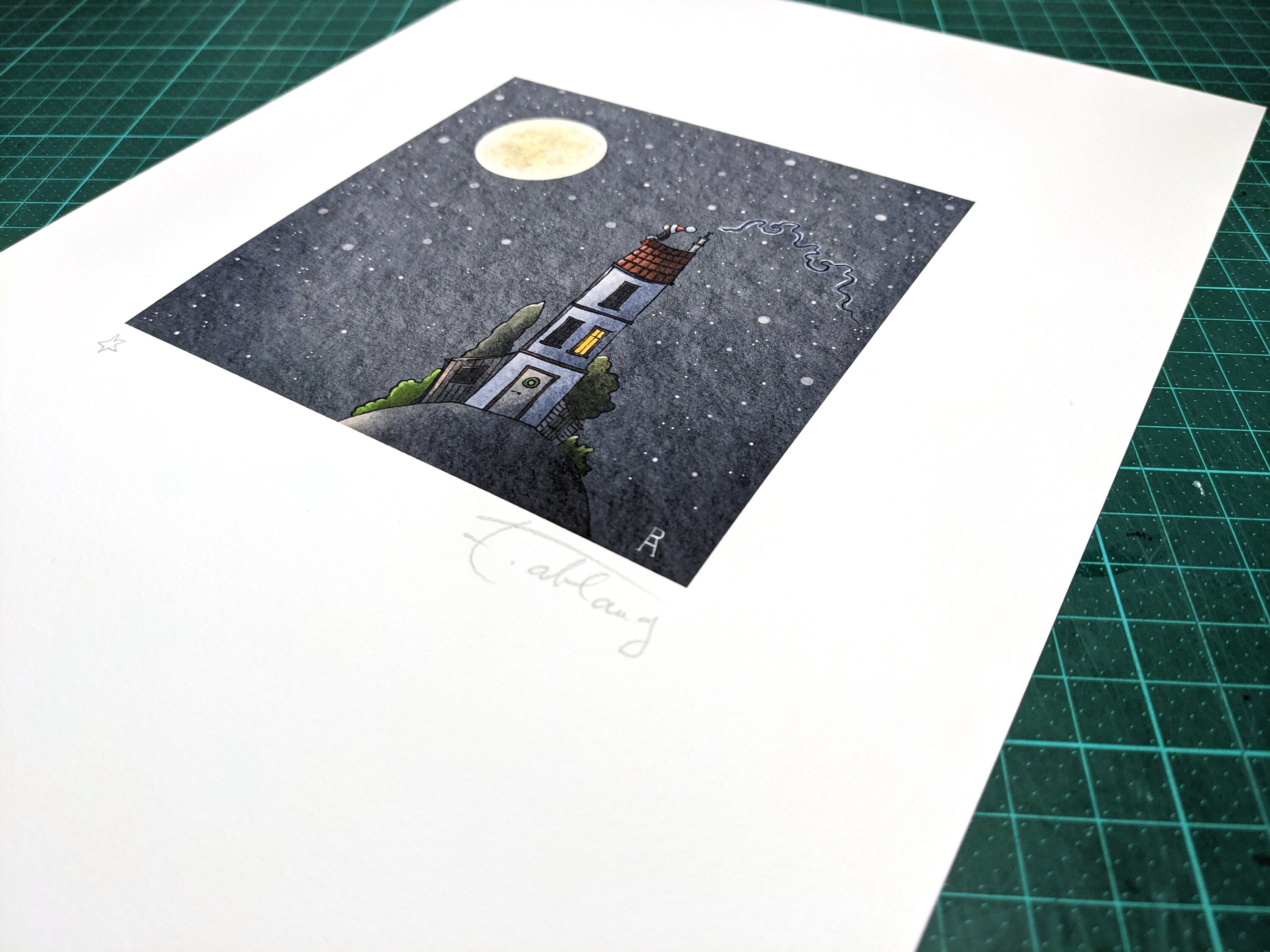 Small House Kleines Haus Illustrated by Friederike Ablang. Printed and ...