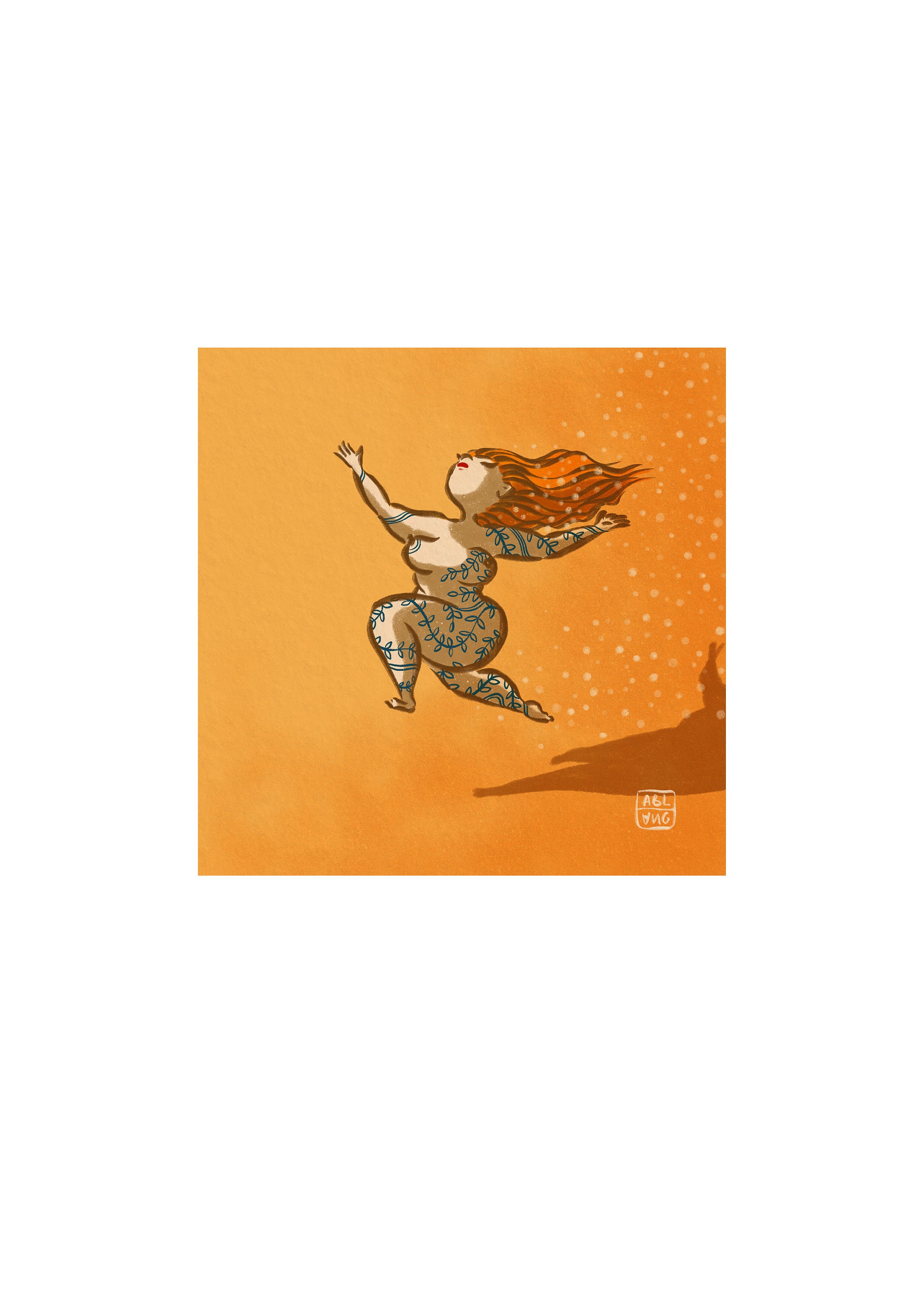 Printed and signed 12 x 12cm on DIN A4 watercolour paper. Coronajack ...