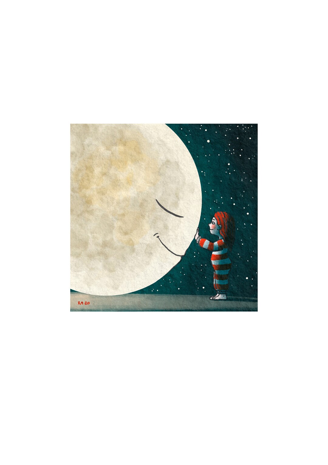 Touching the Moon - Den Mond Berühren Illustrated by Friederike Ablang ...