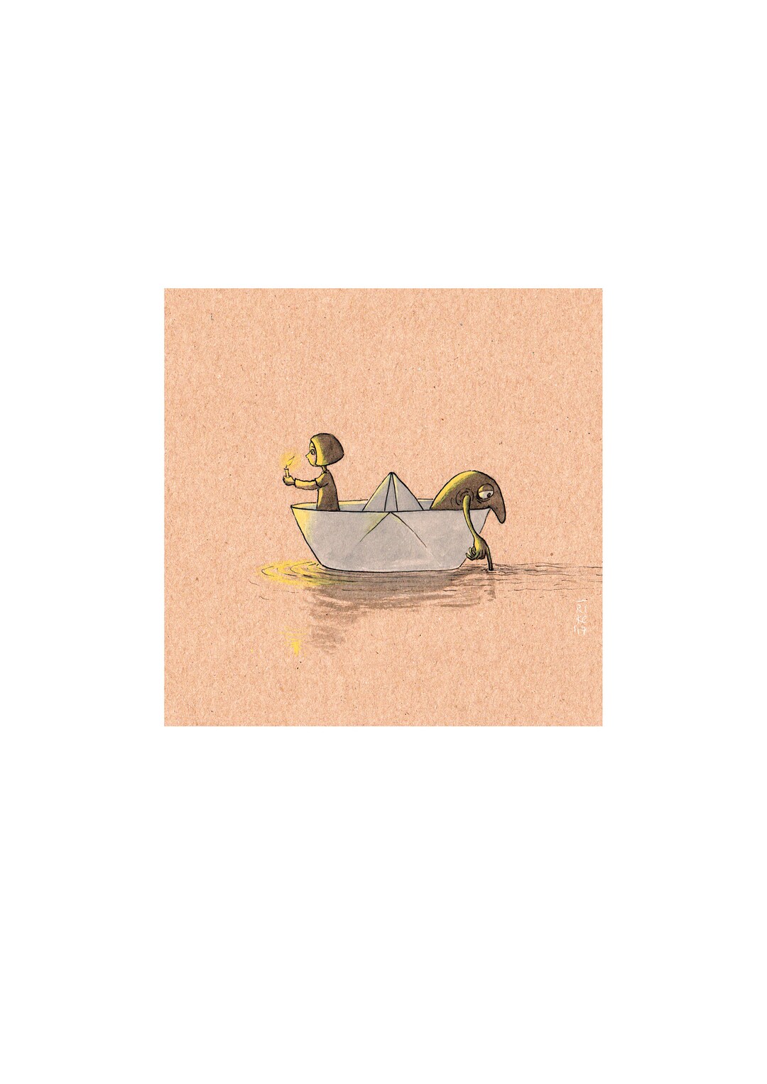 Sad Monster Trauriges Monster Illustrated by Friederike Ablang. Printed ...