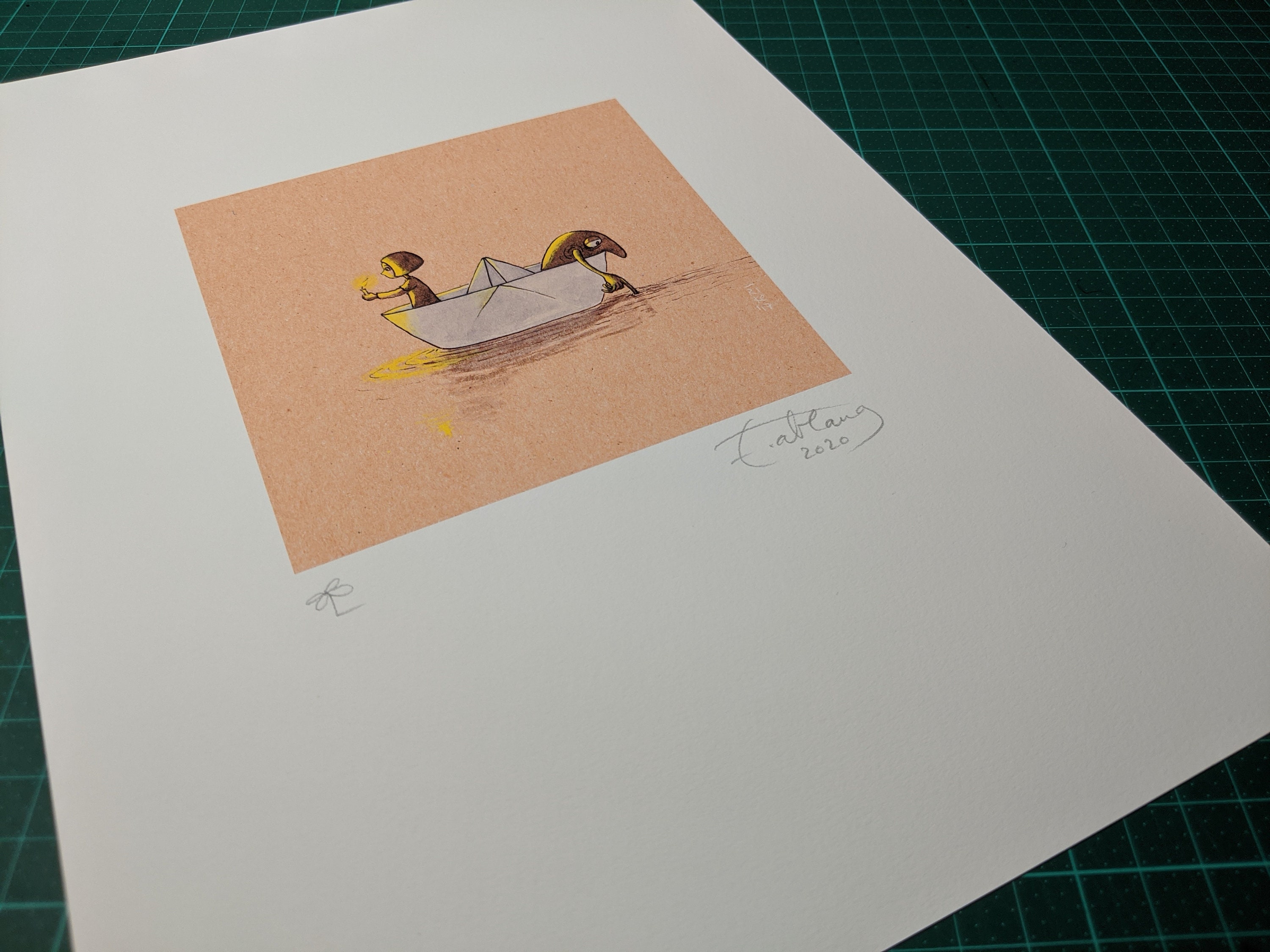 Sad Monster Trauriges Monster Illustrated by Friederike Ablang. Printed ...