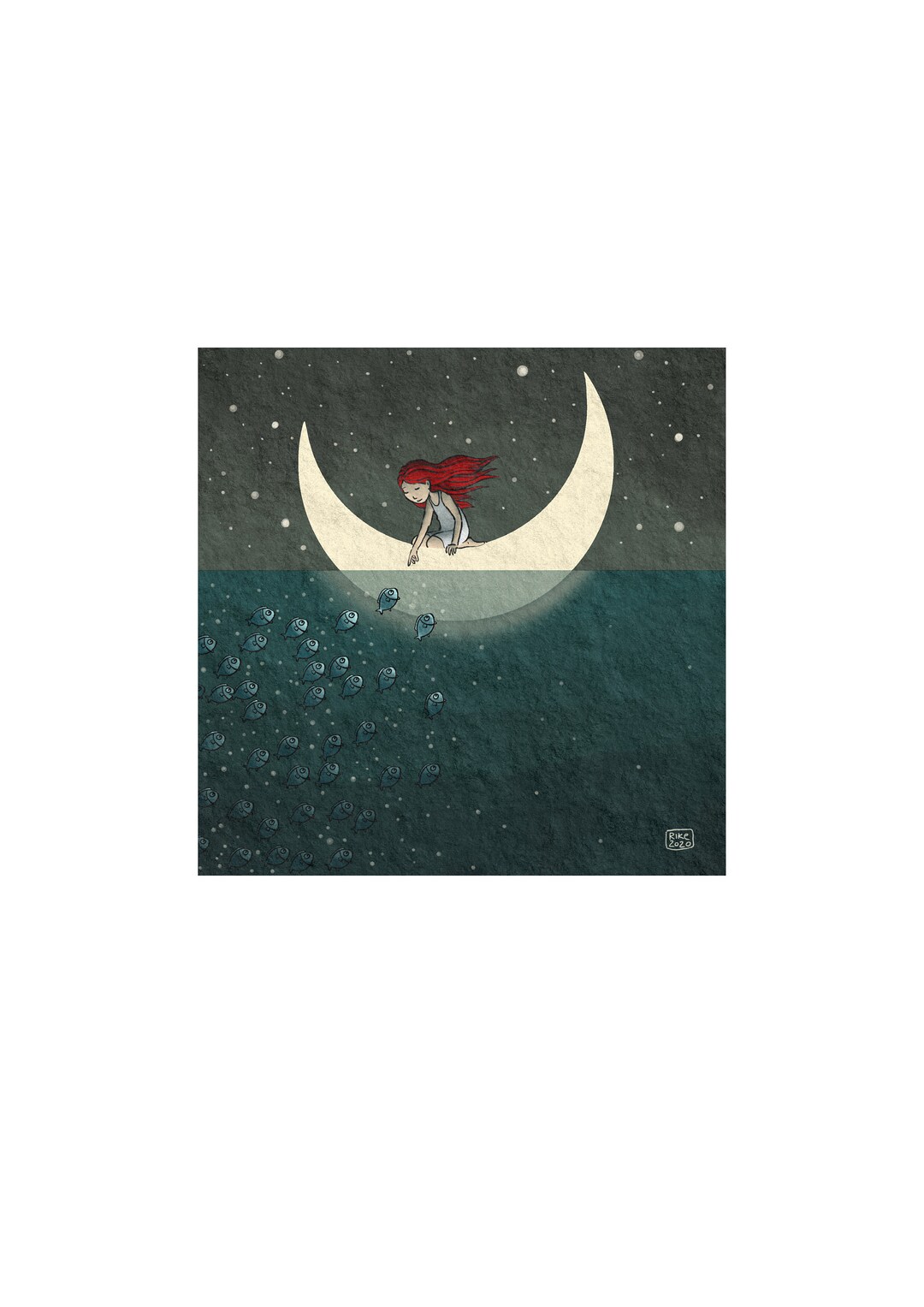 Moon in the Sea - Mond Im Meer Illustrated by Friederike Ablang ...