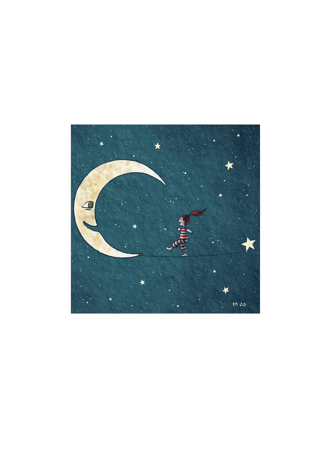 Tightrope to the Moon - Drahtseil Illustrated by Friederike Ablang ...