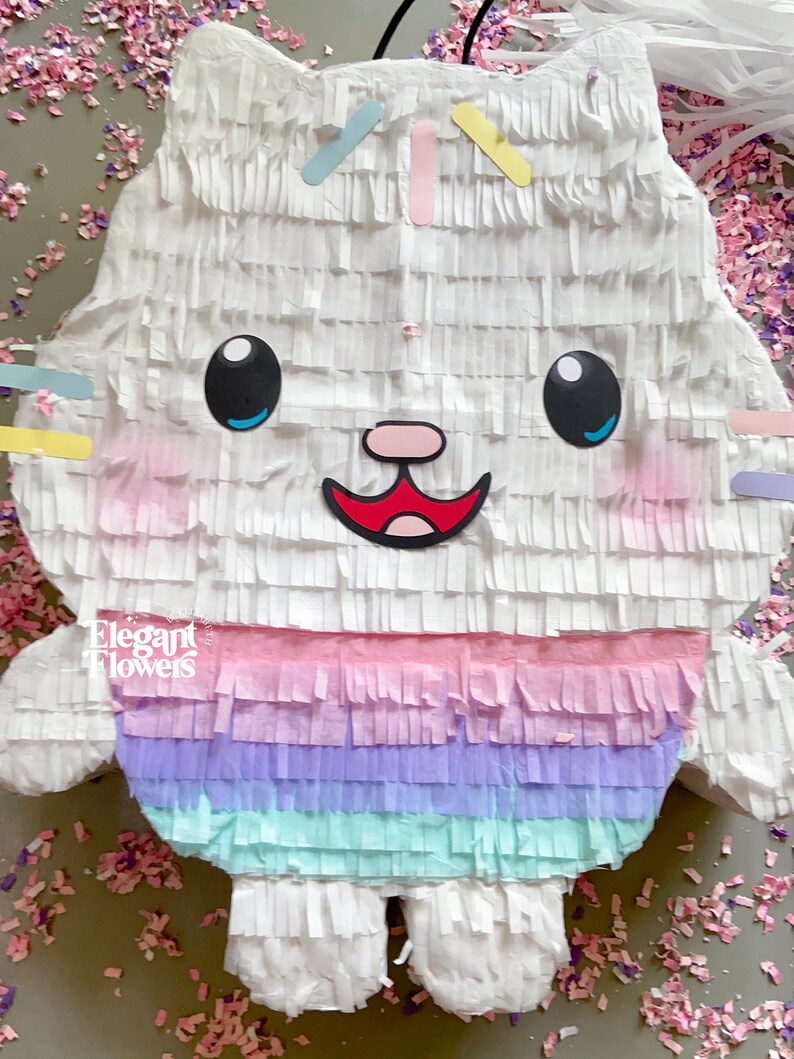 Gabby Dollhouse Pinata, Pinata Cakey Cat, Pinata Kitty Cupcake, Gabby ...