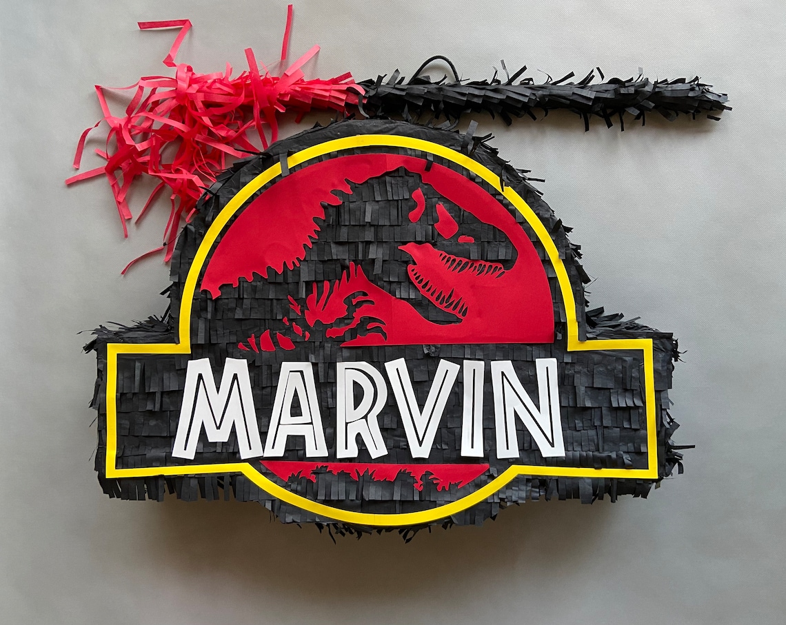 Jurassic Park Pinata Jurassic Park Jurassic Birthday - Etsy