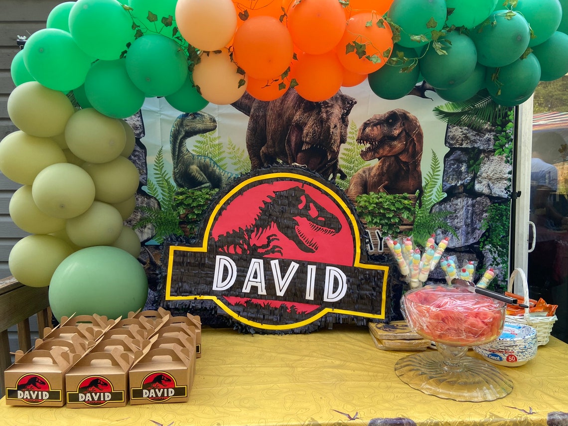 Jurassic Park Pinata Jurassic Park Jurassic Birthday - Etsy