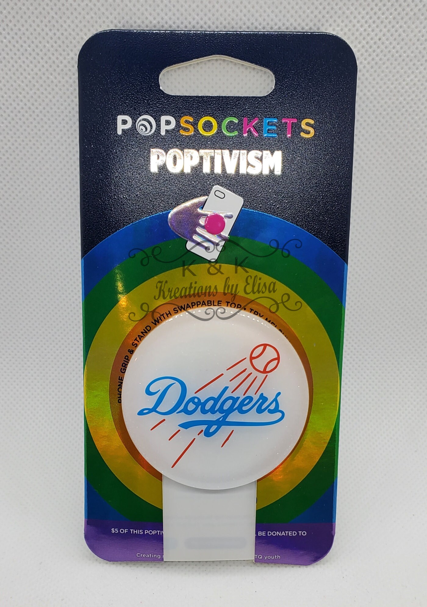 LA Dodgers Logo inspired Authentic PopSocket / Phone Grip / | Etsy