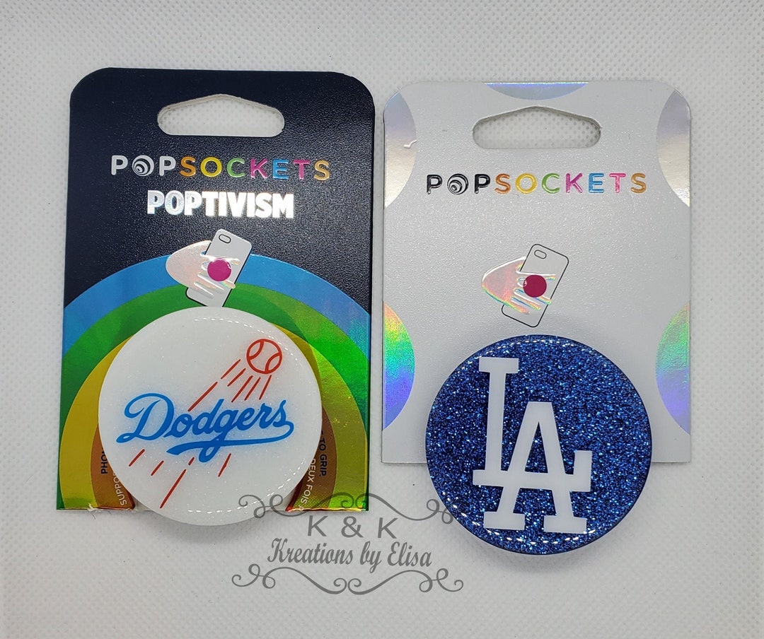 LA Dodgers Logo Inspired Authentic Popsocket / Phone Grip / Blue and ...