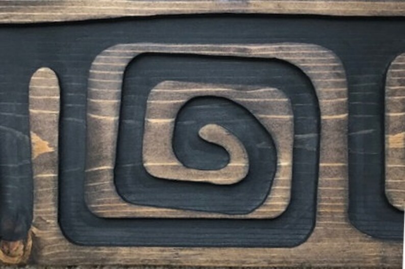 Tiki Carved Panel 72" X 7.25" X 0.75" - Manufacting Files - .DXF, .SVG ...