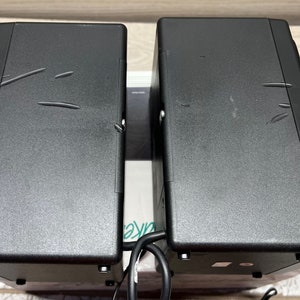 Radio Shack Mini Stereo Amplified Speaker System #40-1361 Original Box ...