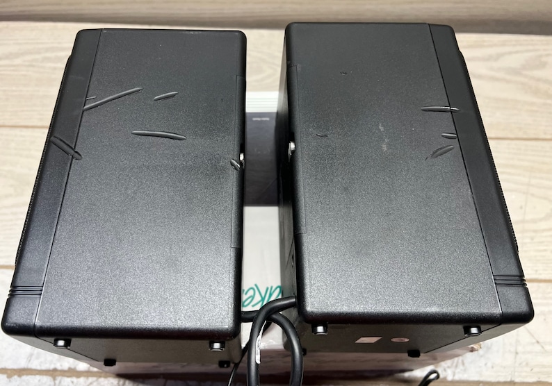 Radio Shack Mini Stereo Amplified Speaker System #40-1361 Original Box ...