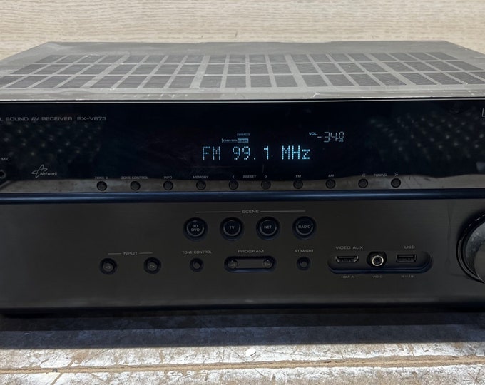 Yamaha RX-V673 7.2 Channel Natural Sound Home Theater AV Receiver No ...
