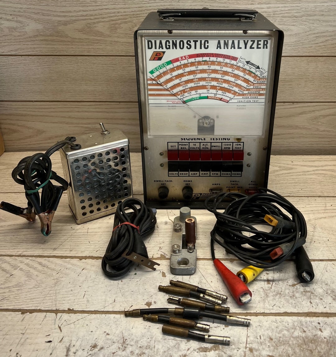 Vintage Peerless Instruments Engine Diagnostic Analyzer W/ Cables - Etsy