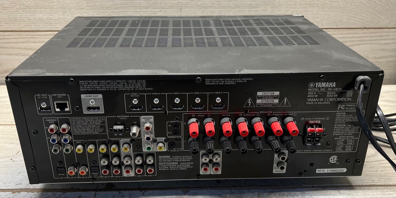 Yamaha RX-V673 7.2 Channel Natural Sound Home Theater AV - Etsy