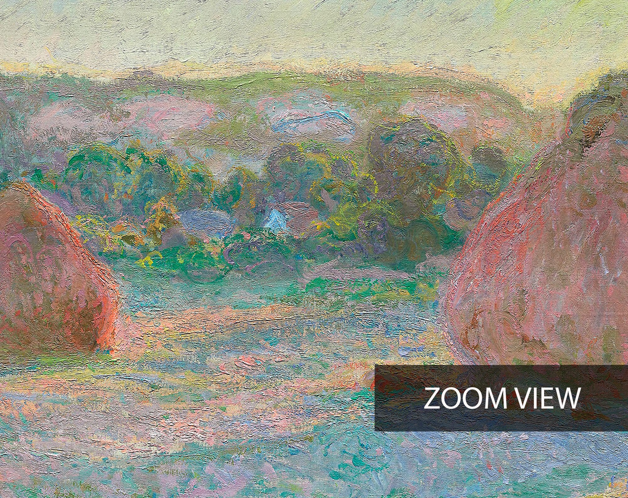 Monet Exhibition Poster Claude Monet Stacks of Wheat End of | Etsy