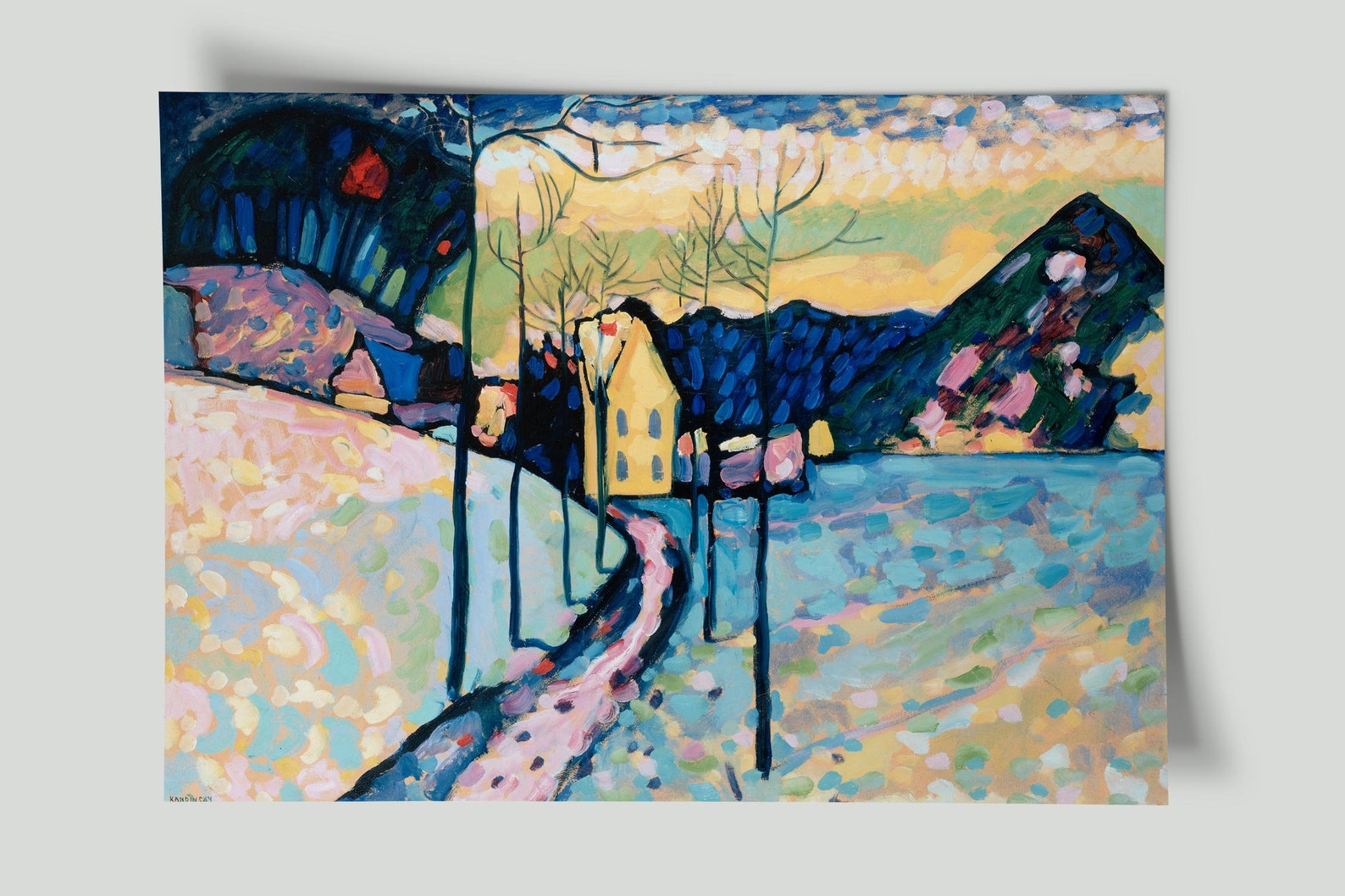 Kandinsky Poster Printed Contemporary Painting Abstract Winter - Etsy UK
