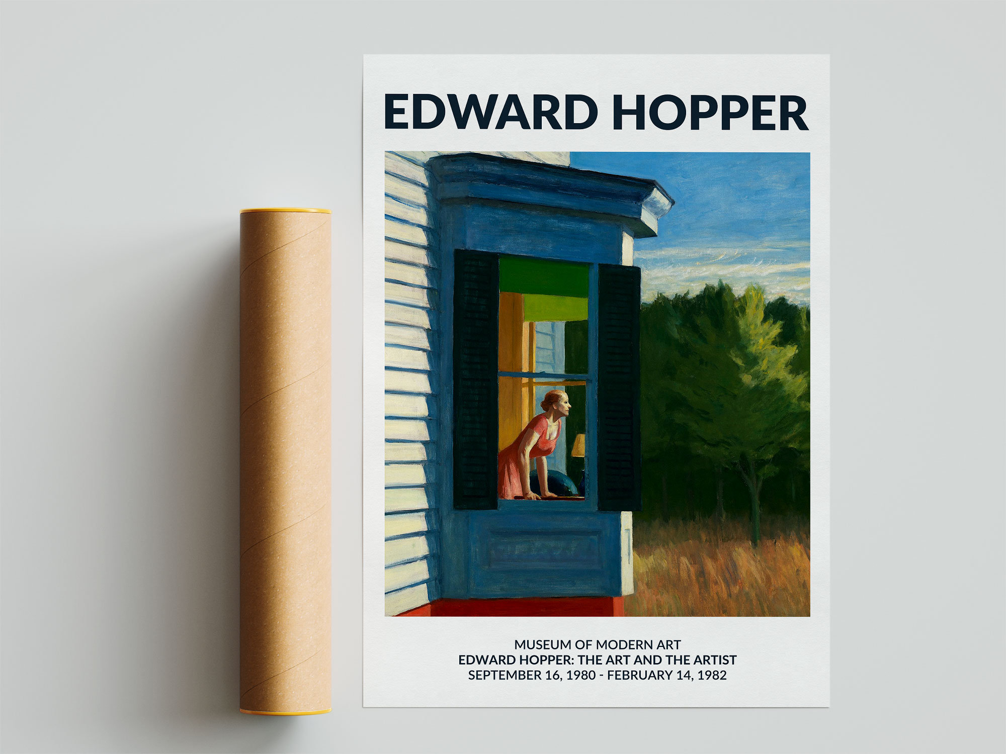 Edward Hopper Exhibition Poster Edward Hopper Art Print Cape | Etsy