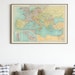 Europe Map Printed Poster, Central Europe Atlas High Resolution ...