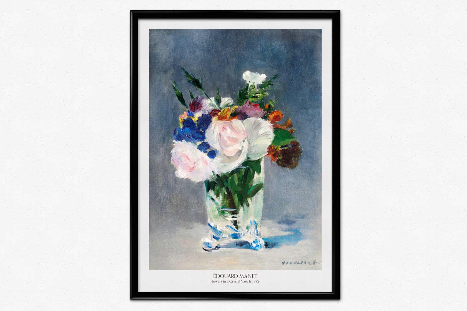 Manet Exhibition Poster Edouard Manet Flowers in a Crystal - Etsy