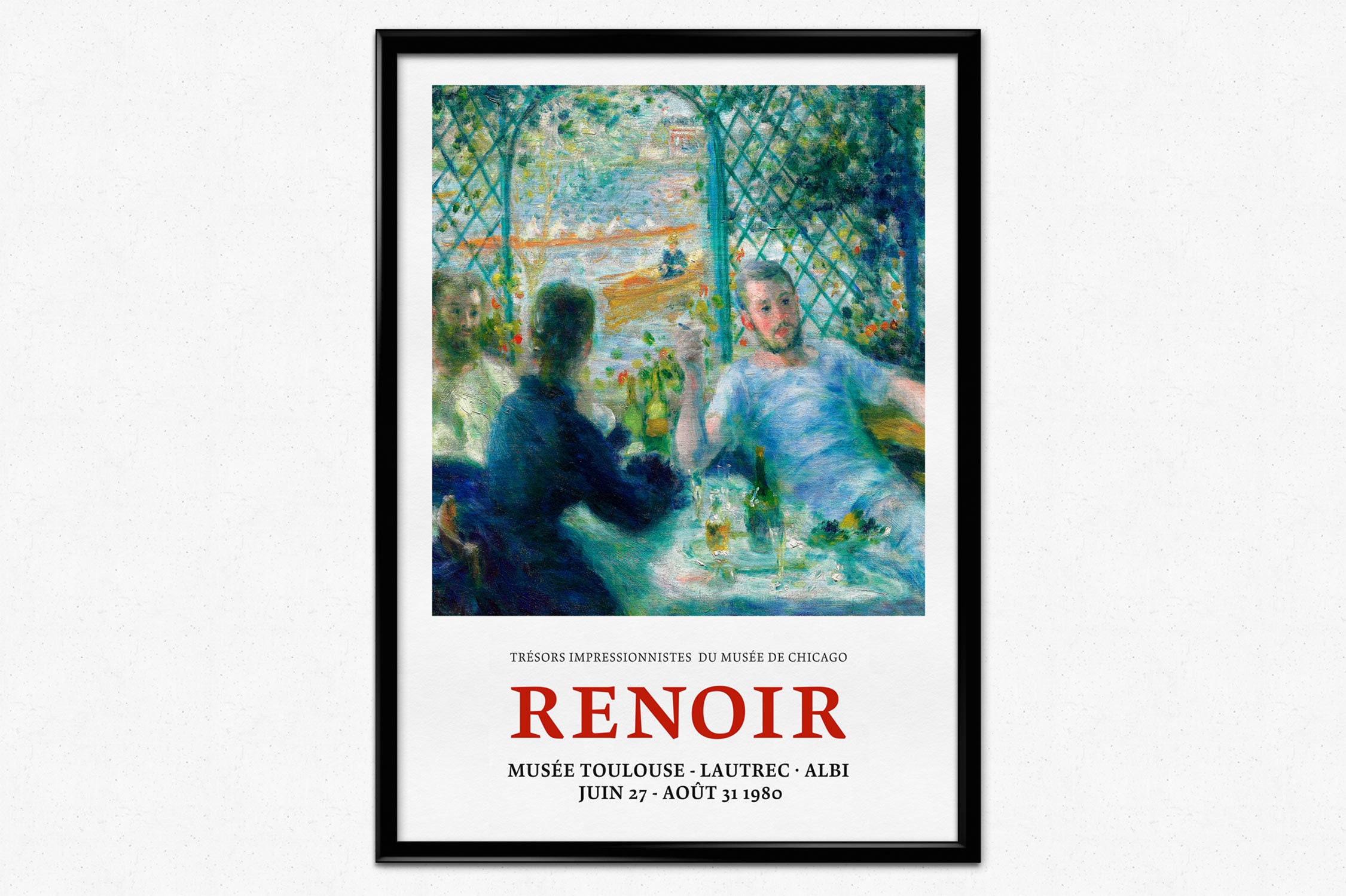 Renoir Exhibition Poster Print Pierre-Auguste Renoir Lunch | Etsy