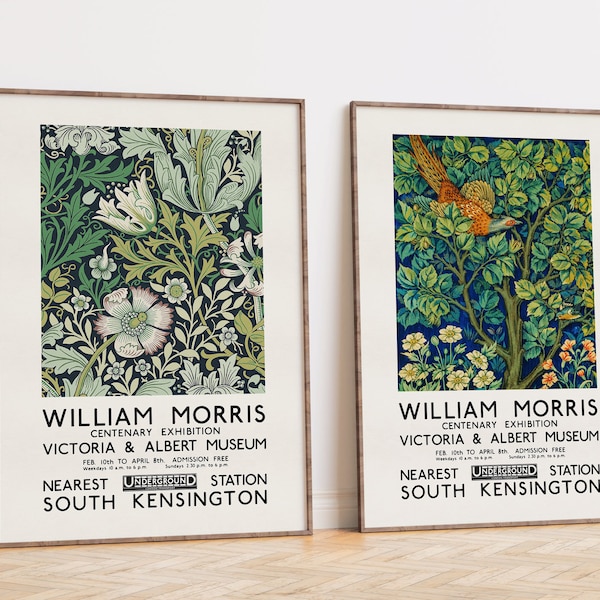 William Morris Wallpaper Exhibition Poster - Etsy