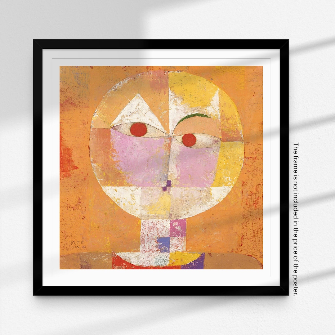 Senecio Paul Klee Abstract Art Print, Contemporary Modern Square Poster ...
