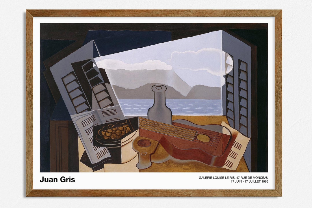 Juan Gris Art Print, the Open Window, Cubist Exhibition Poster, La ...