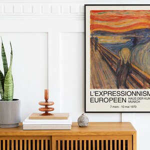 Expressionism Exhibition Poster, Edvard Munch the Scream, L ...