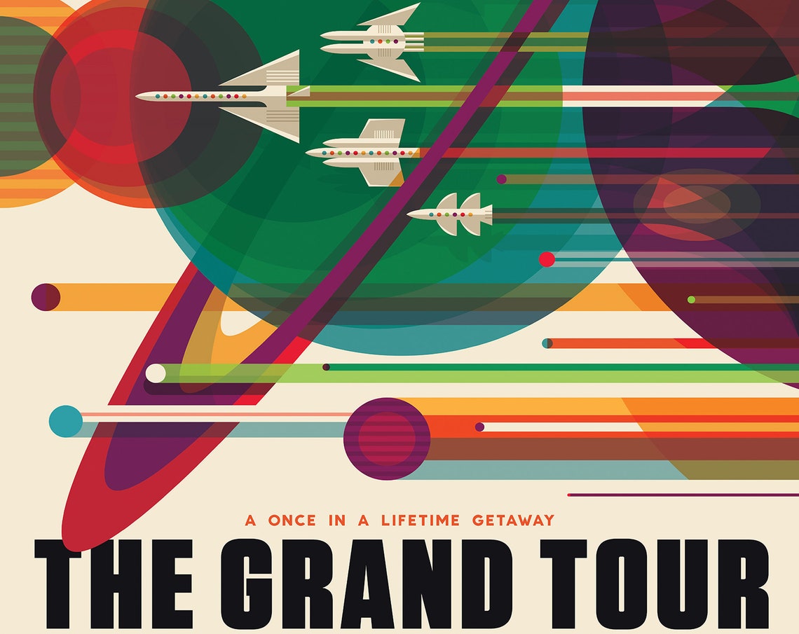 NASA Poster Space Astronomy the Grand Tour Nasa Visions of - Etsy