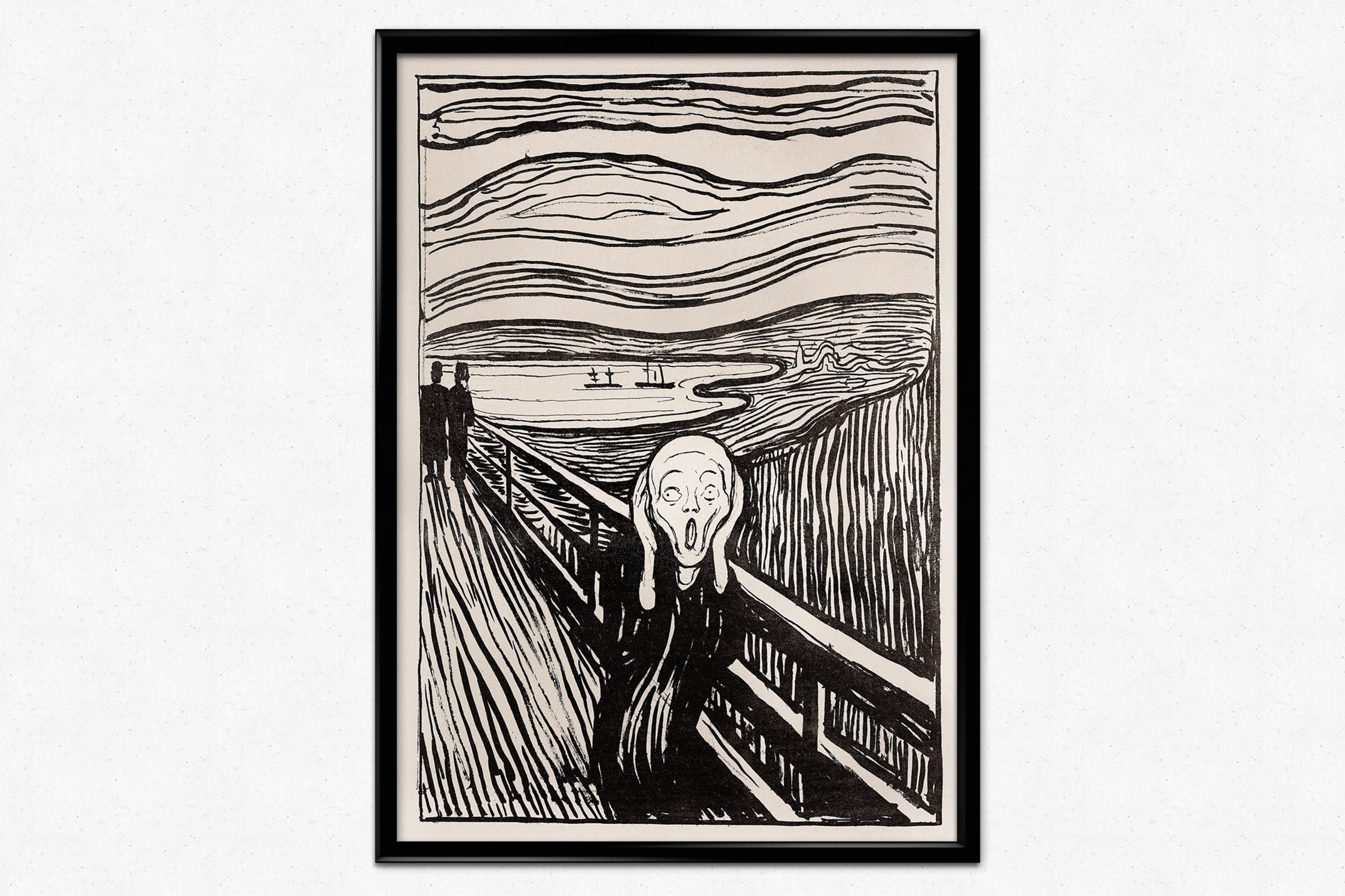Edvard Munch The Scream Black And White