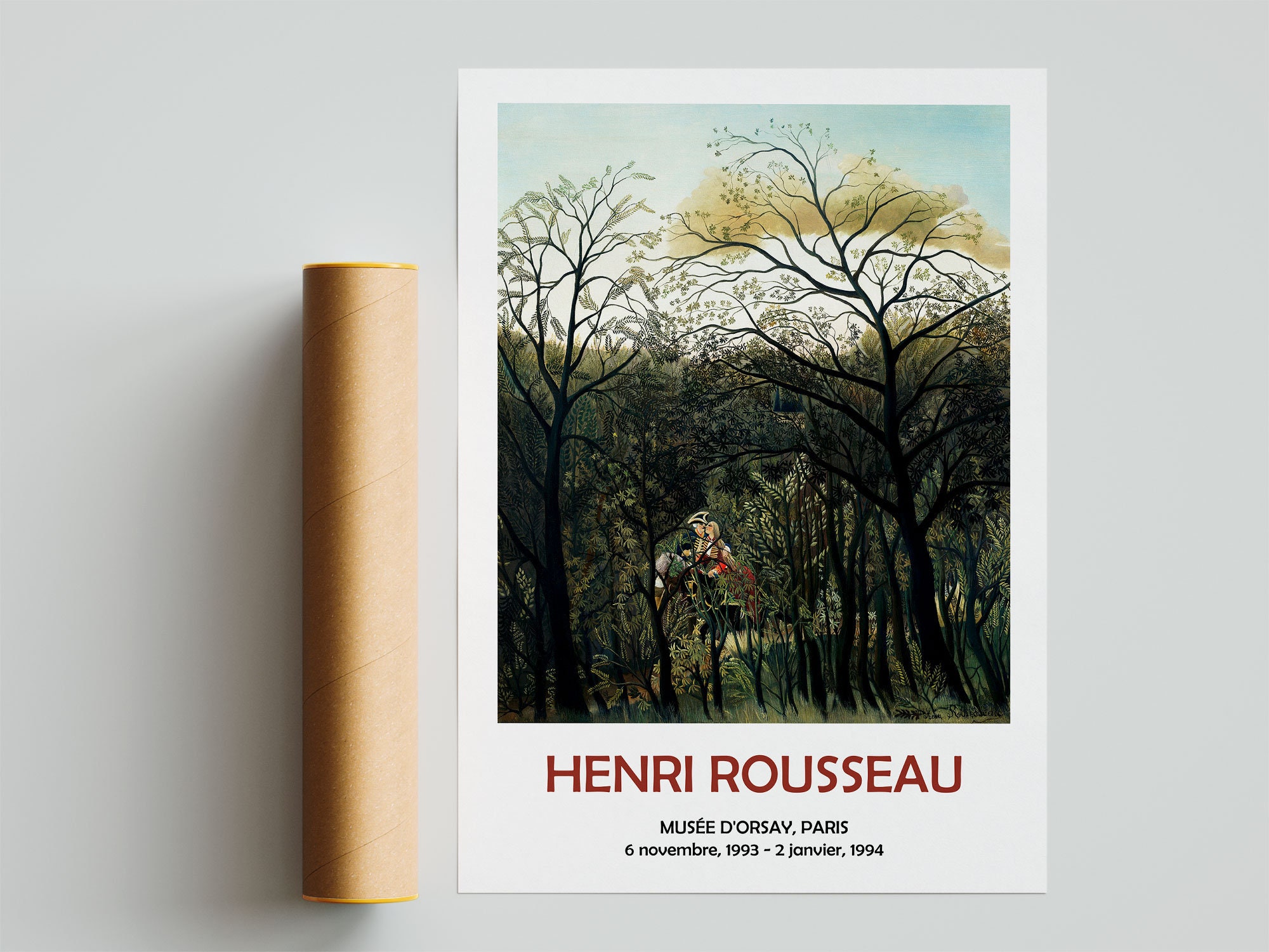 Henri Rousseau Poster Rousseau Print Rendezvous in the - Etsy UK
