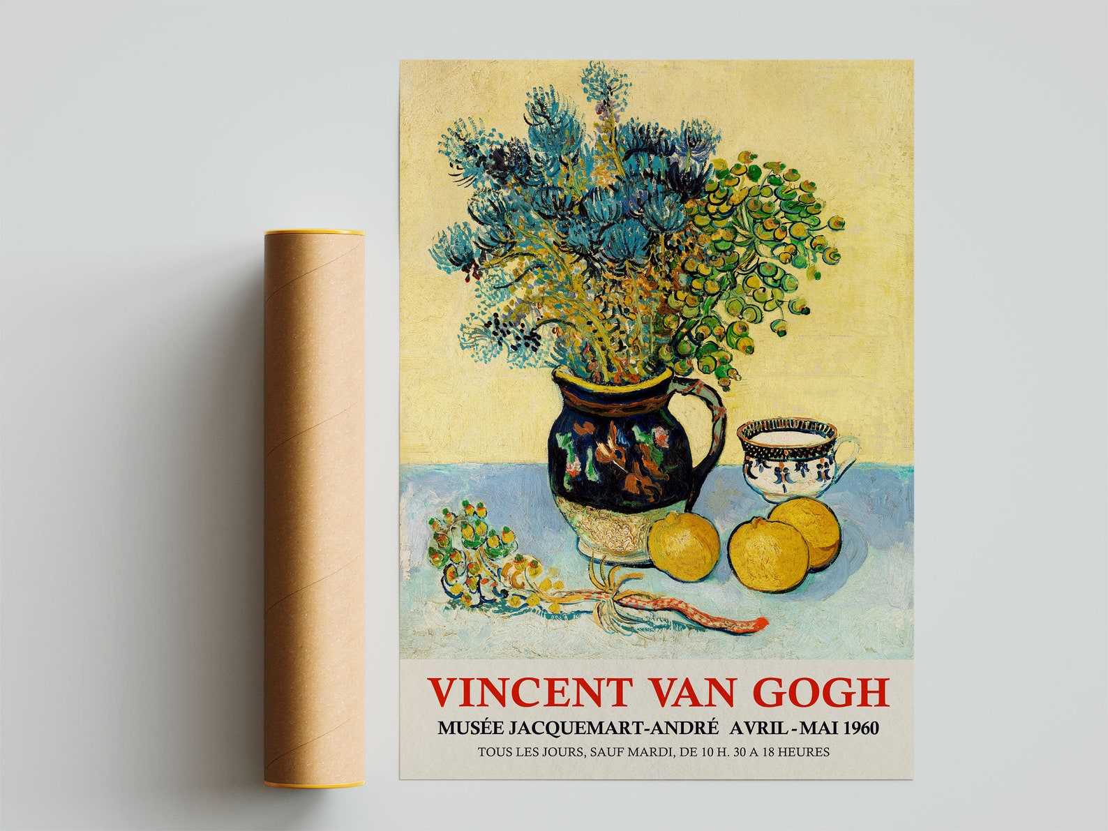 Van Gogh Exhibition Poster, Vincent Van Gogh Still Life, Nature Morte ...