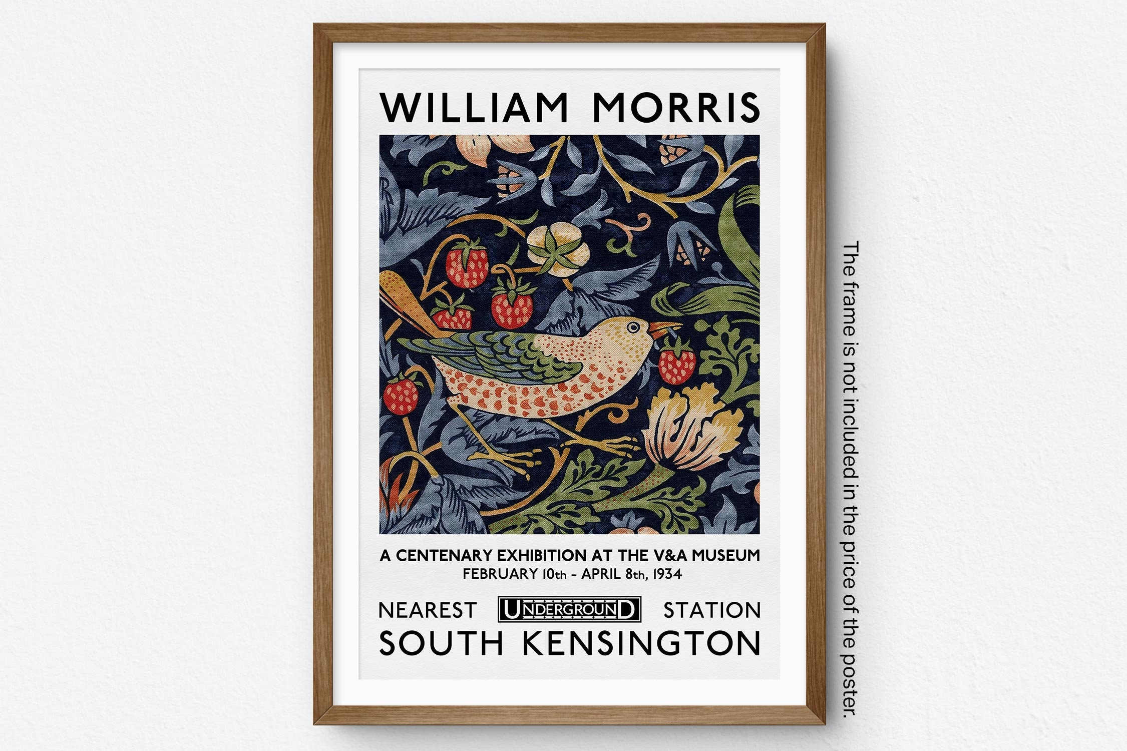 Strawberry Thief by William Morris Art Exhibition Poster, Arts and ...