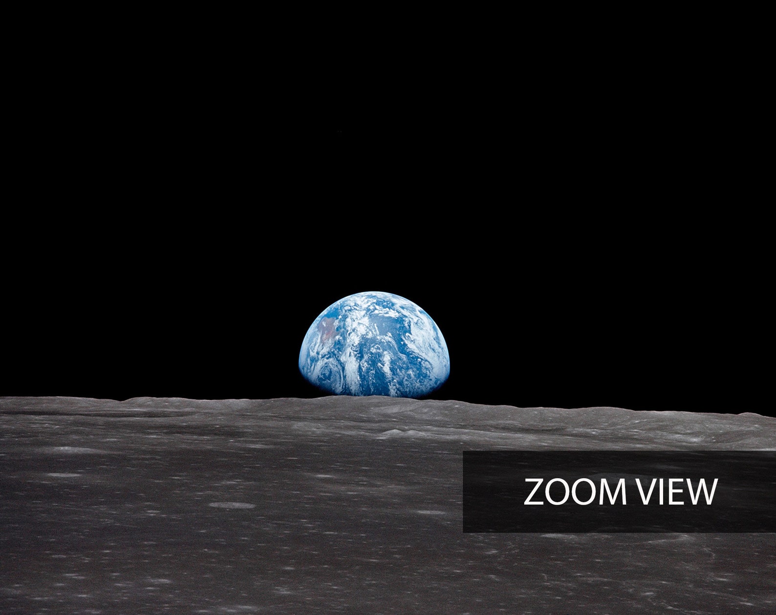NASA Poster Earth Rising Photo Moon Landing Space Picture Earth From ...
