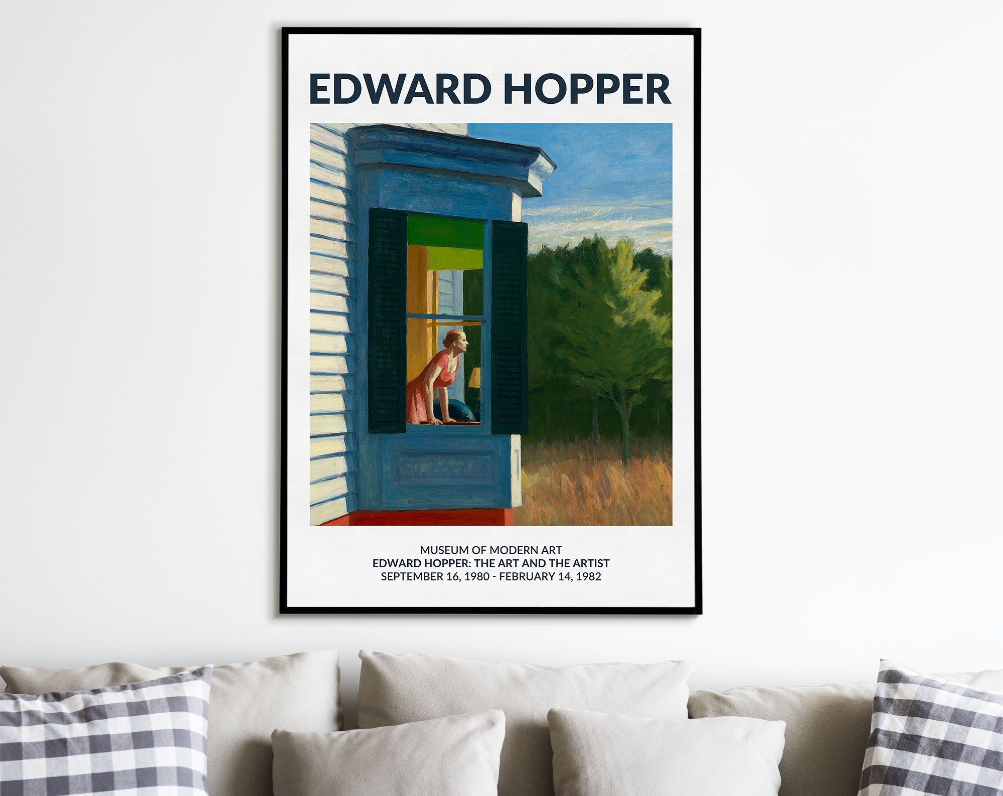 Edward Hopper Exhibition Poster Edward Hopper Art Print Cape | Etsy