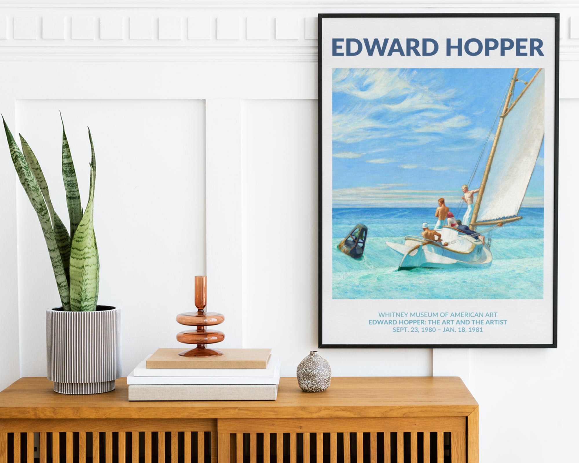Edward Hopper Exhibition Poster, Edward Hopper Ground Swell Print ...