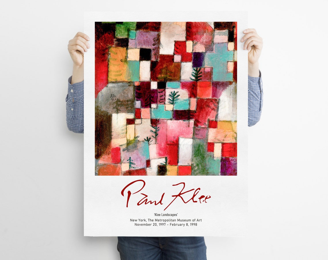 Paul Klee Exhibition Poster Klee Exhibition Print Redgreen - Etsy