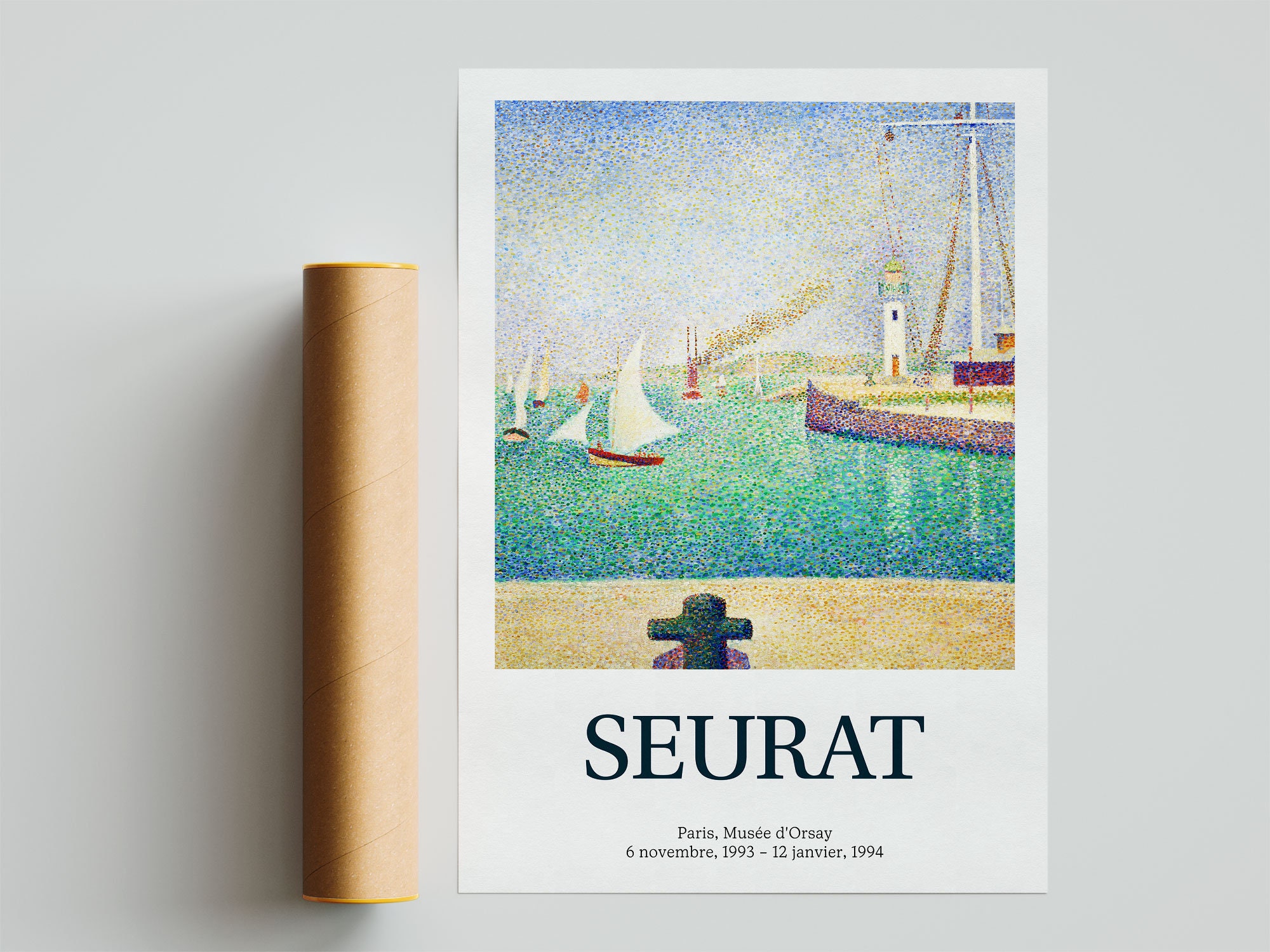 Georges Seurat Poster Exhibition Art Print Entrance of the | Etsy