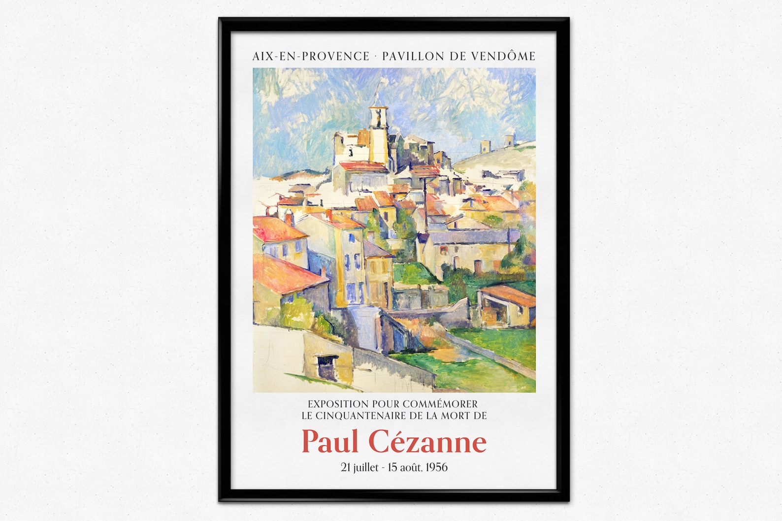 Cézanne Exhibition Poster Paul Cezanne Gardanne Print - Etsy